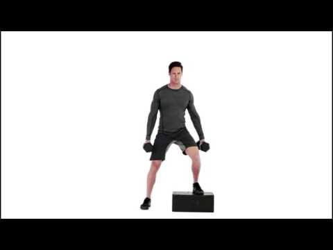 Crossover Dumbbell Step-Up | myworkouts.io