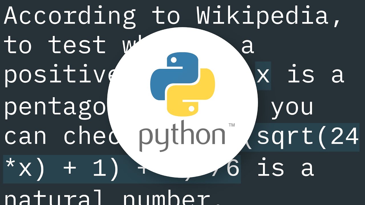 Python - is pentagonal number check