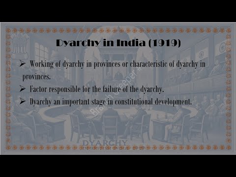 🔹 Diarchy in India 1919  Working, Failure & Significance   UPSC & History Analysis