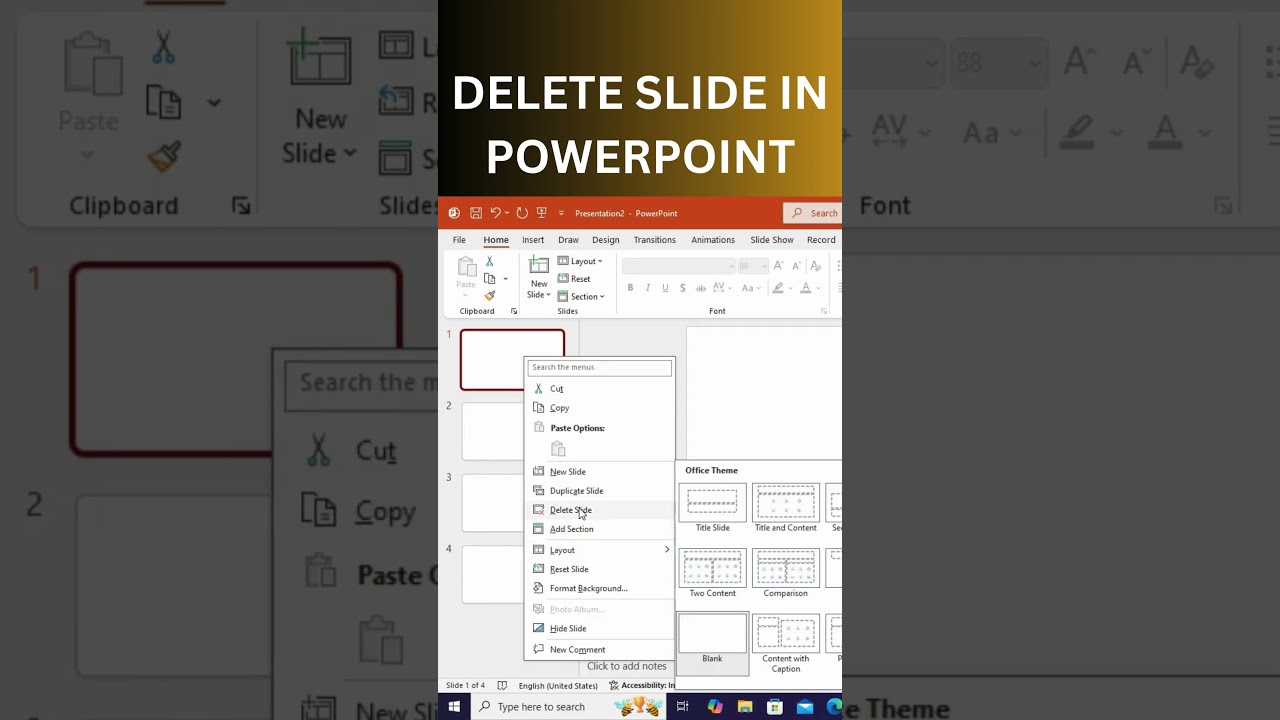 DELETE SLIDES IN POWER POINT! LEARNING!!!