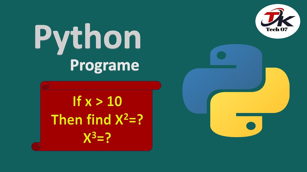 Python program to find square and cube given number | Python for beginners | #programming #python