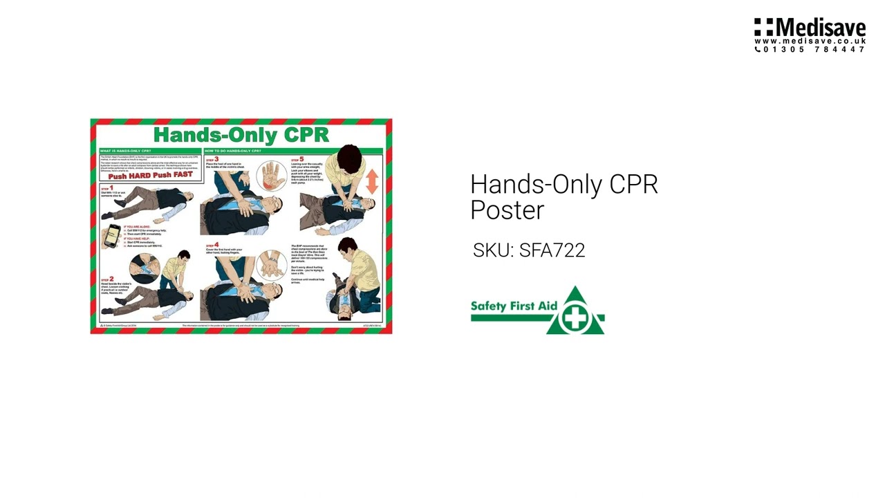 Hands Only CPR Poster SFA722