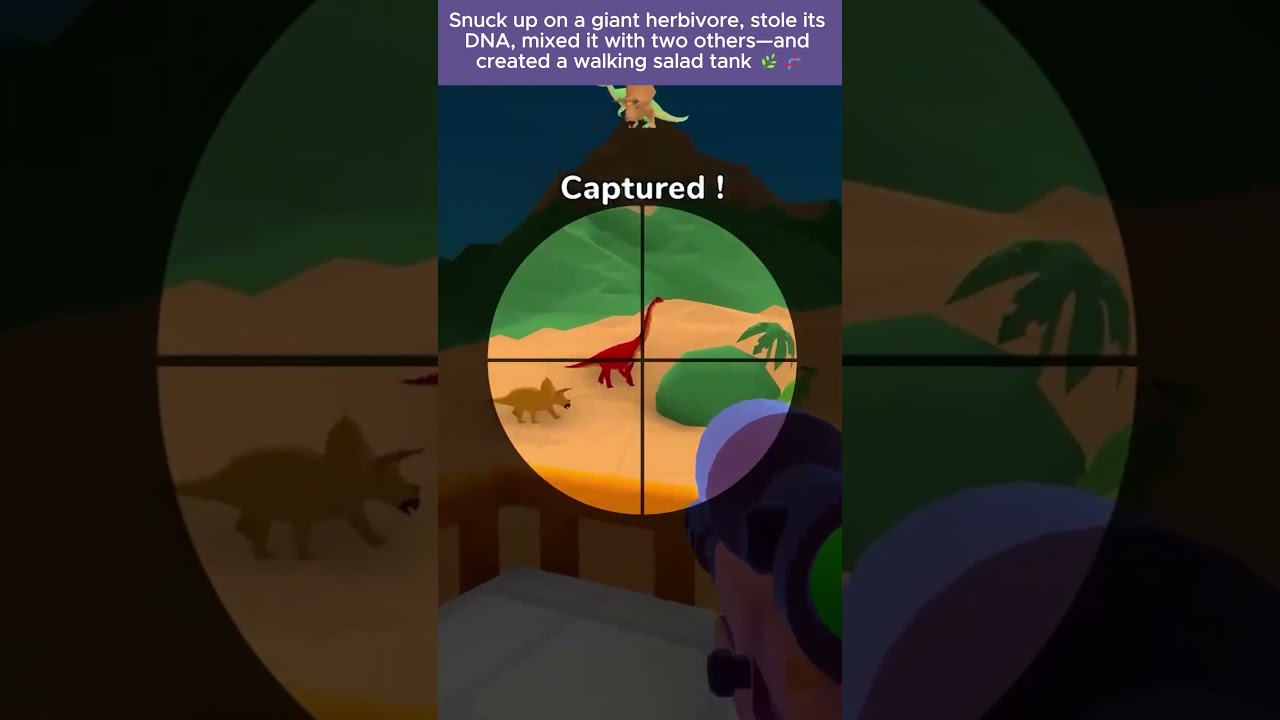 Dino Lab - Snuck up on a giant herbivore, stole its DNA, mixed and created a walking salad tank 🌿🧬