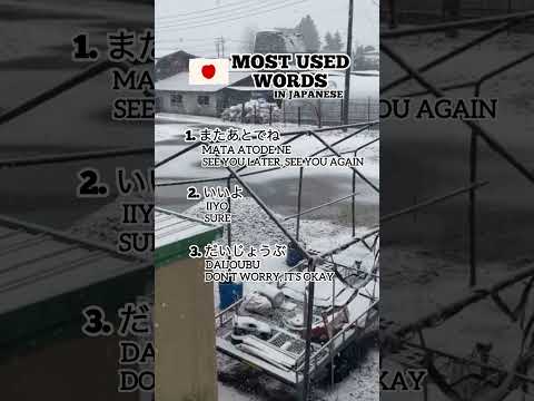 Most used Japanese words 🎌📖🤗✍️ #japan #japaneselanguage #japanesevocabulary #japaneseculture