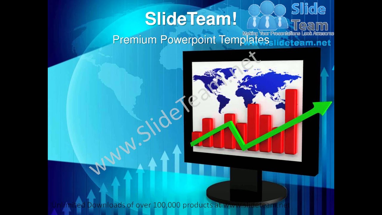 E Business Graph Presentation Success Growth PowerPoint Templates ppt Themes 1012 Slides Backgrounds