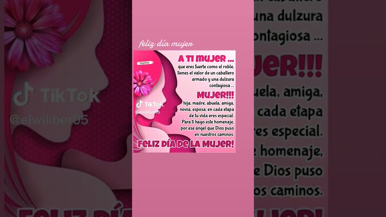 felíz día mujer #amor #frases #felicidad #vida #felizdiadamulher