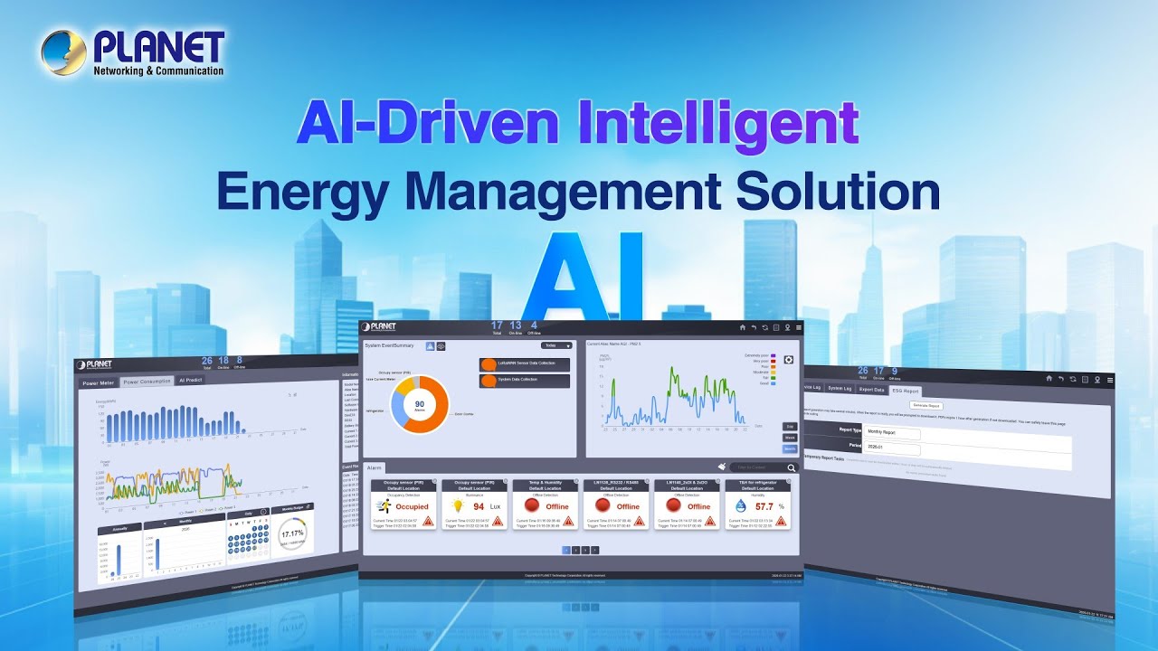 PLANET AI-driven Smart Energy Management Solution