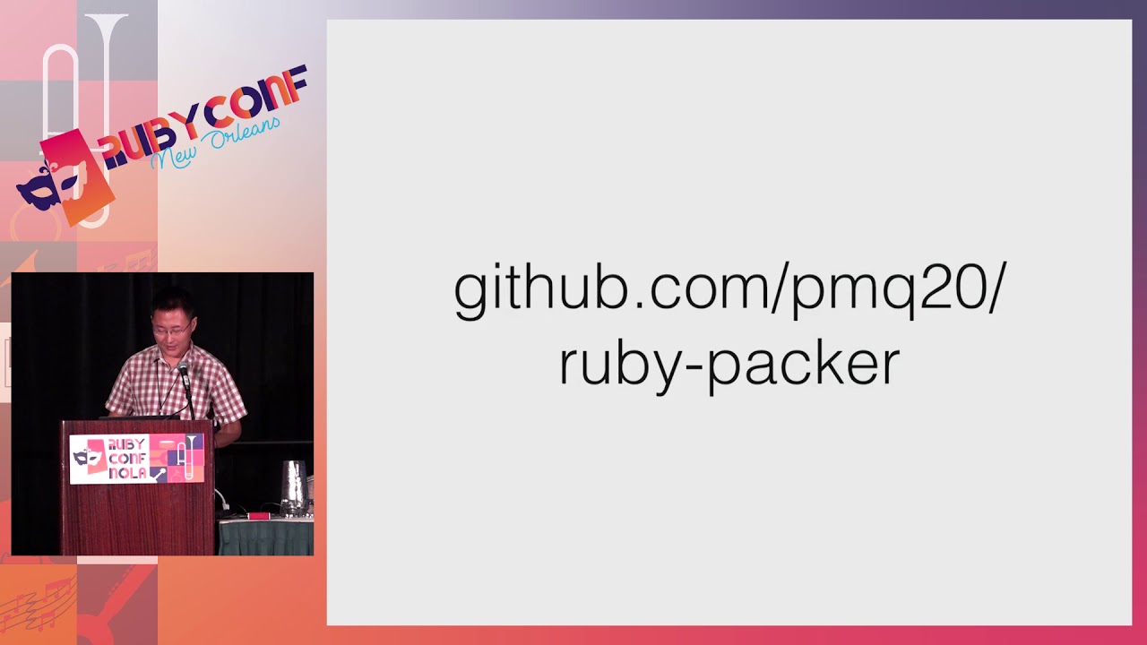 RubyConf 2017: Packing your Ruby application into a single executable by  Minqi Pan