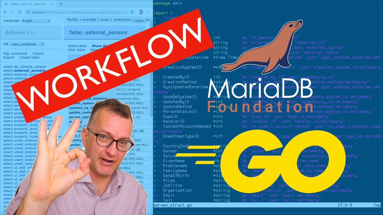 Updated database schema? tables-to-go #watchpeoplecode
