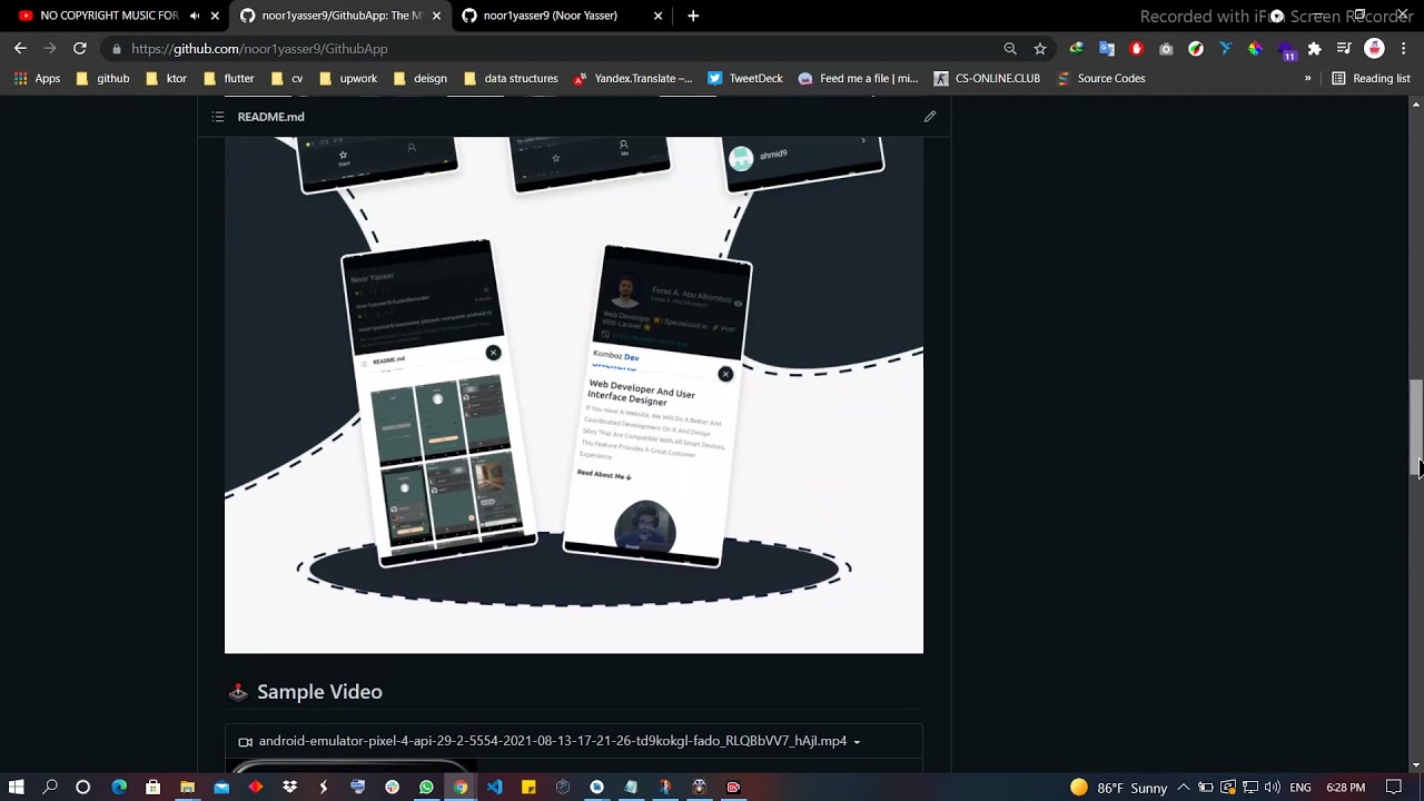 Github App, The MVVM arch using Coroutine, Daggar, and Android Jetpack.