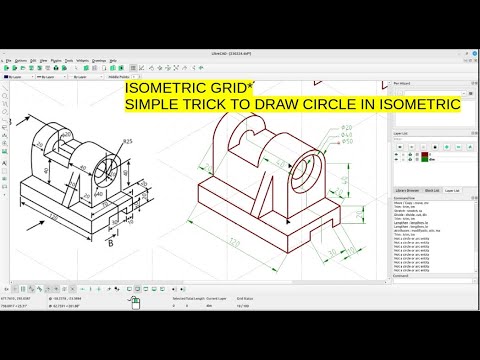 Orthographic Isometric Drawing: A Comprehensive Guide Using LibreCAD 2D