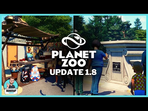 Planet Zoo New Update 1.8 - New update! New Features! Memorials and Shops