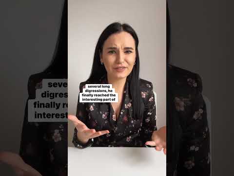 What does ‘digress’ mean? #engleza #youtuberomania
