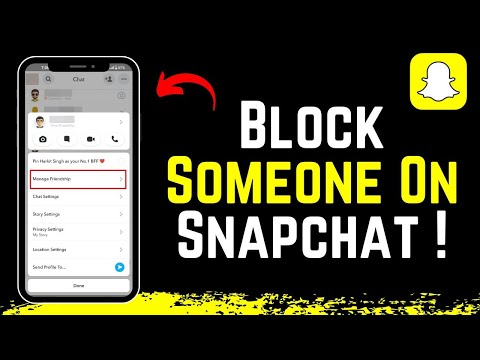 How To Block Someone On Snapchat ! 2024