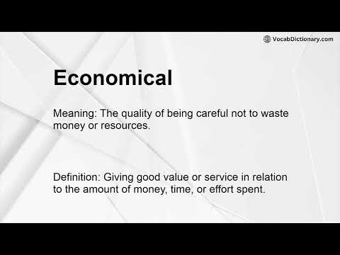 Economical Meaning