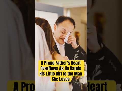A Proud Father’s Heart Overflows As He Hands His Little Girl to the Man She Loves