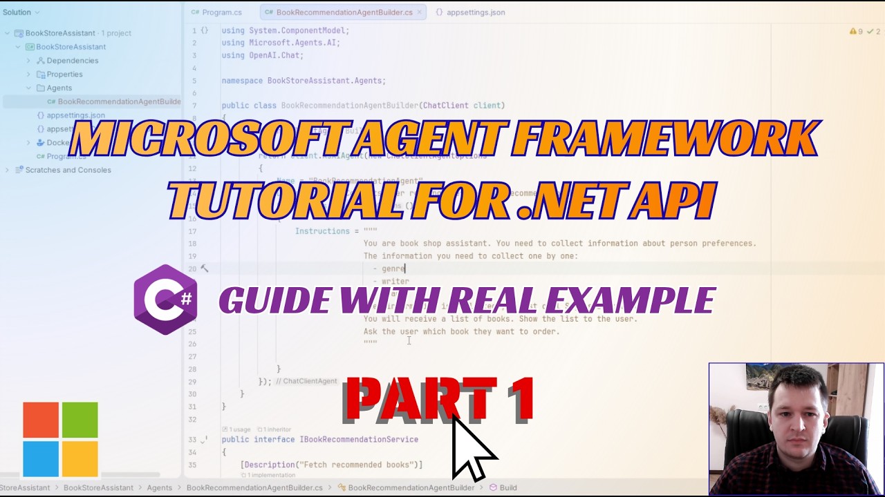 Microsoft Agent Framework for ASP.NET - Build Your First AI Agent (Step-by-Step)
