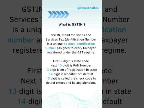 What is GSTIN ?