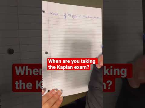 Mathématiques de l'examen d'entrée en soins infirmiers Kaplan ! Conversion du temps militaire ! #...