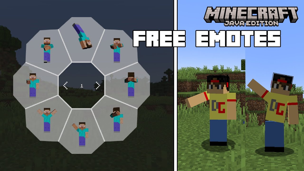 How to Use Emotes in Minecraft Java | Emotecraft Mod in Minecraft