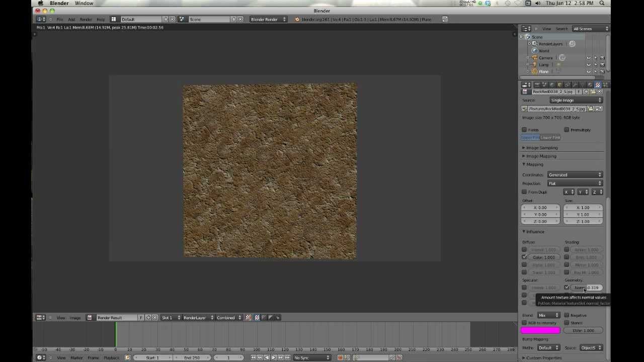 Basics on Applying Textures in Blender 2.6x