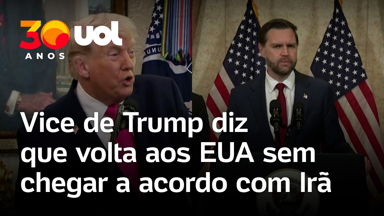 Irã x EUA: vice de Trump sai do Paquistão sem chegar a um acordo para o fim da guerra com iranianos