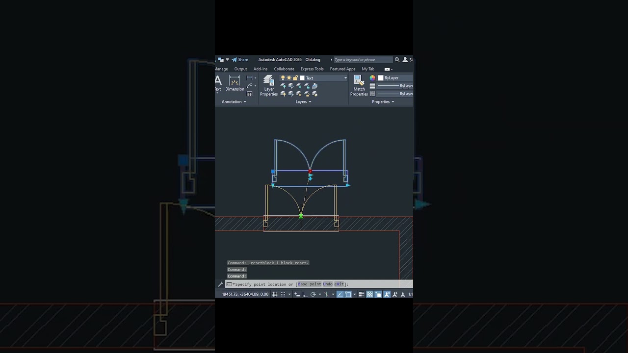 AutoCAD Dynamic Block - DS Door