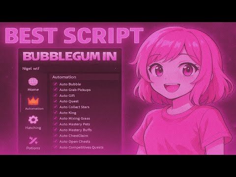(NEW) BUBBLE GUM SIMULATOR SCRIPT | FREE BUBBLE GUM SIMULATOR HACK | AUTO FARM, HATCH EGGS & MORE!