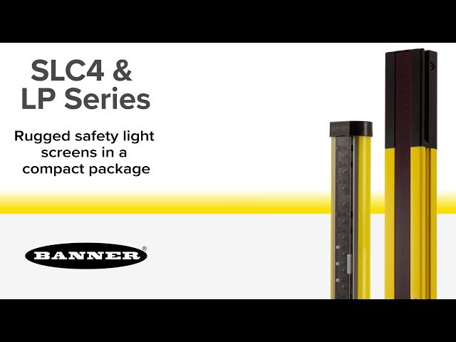 Safety Sensors - Banner SLC4 Series Type 4 Safety Light Curtains For ...