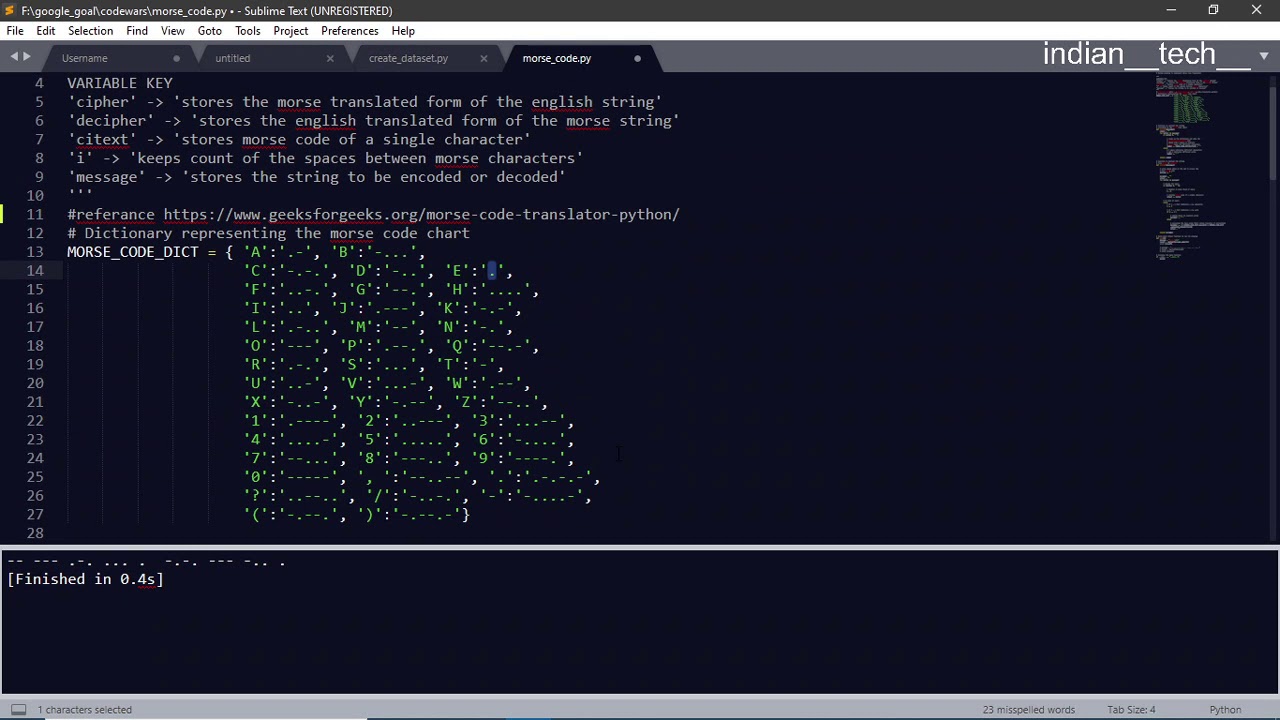 Morse Code Encoder Decoder | Python