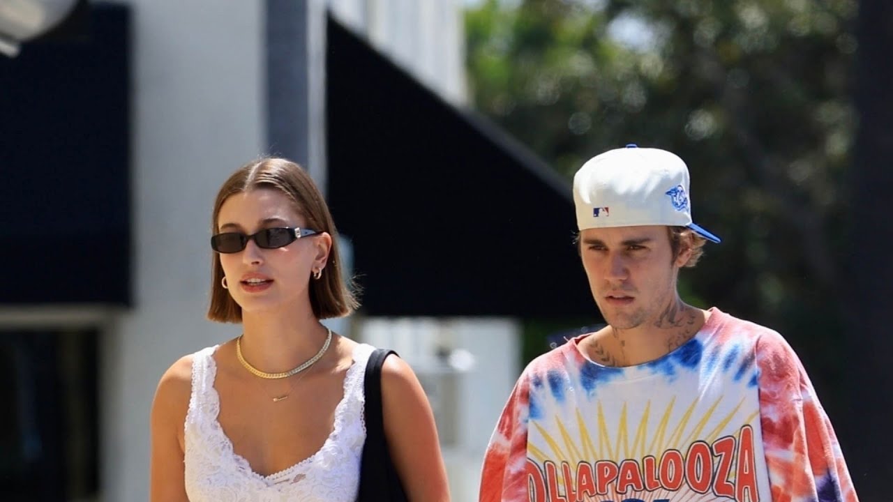 Hailey Bieber Wore White Lingerie and a See-Through Slip Dress on a Date With Justin
