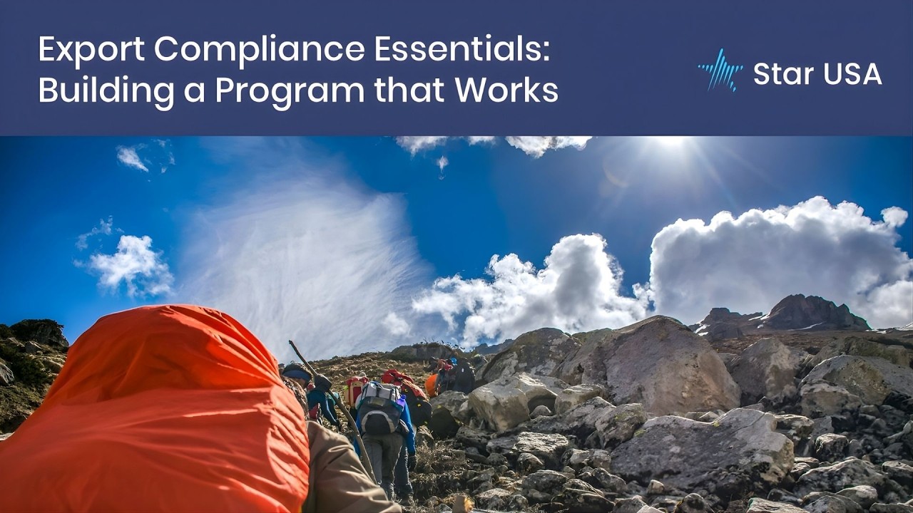 Export Compliance Essentials: Building a Program that Works