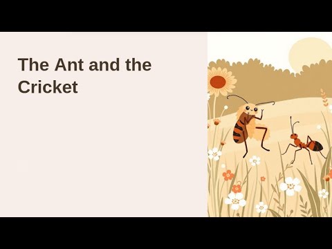 Poem - The Ant and the Cricket Video Lecture - English Class 8