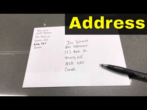How To Write An Address On An Envelope Properly-Full Tutorial
