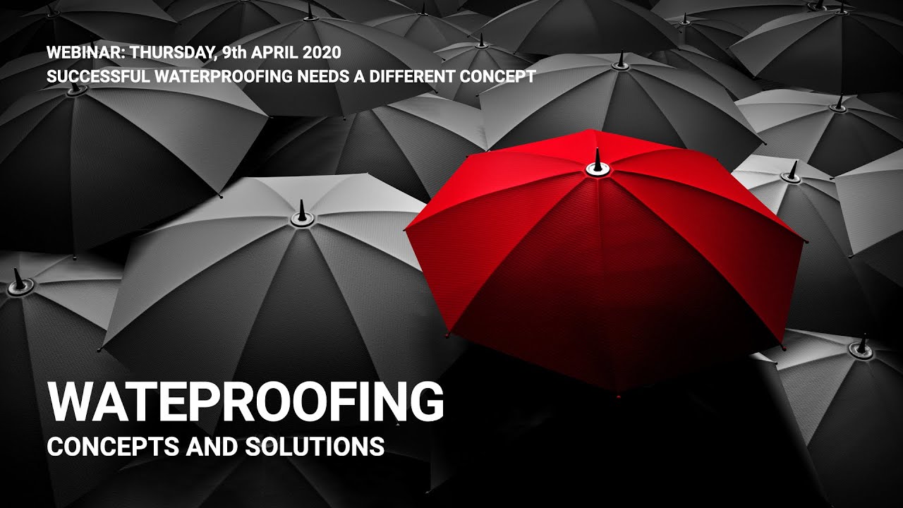 Waterproofing Concepts and Solutions
