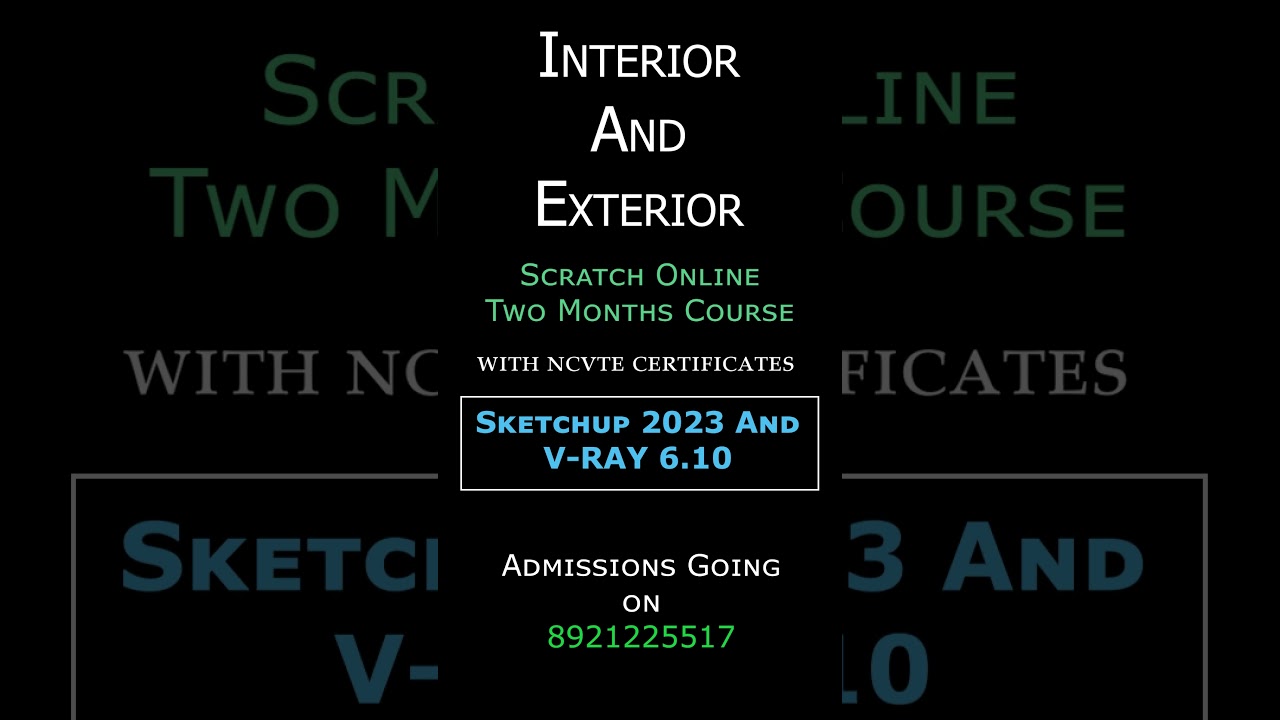 Sketchup And Vray Online Classes In Tamil | Penguin Tutorials Tamil #sketchup #architecture #shorts