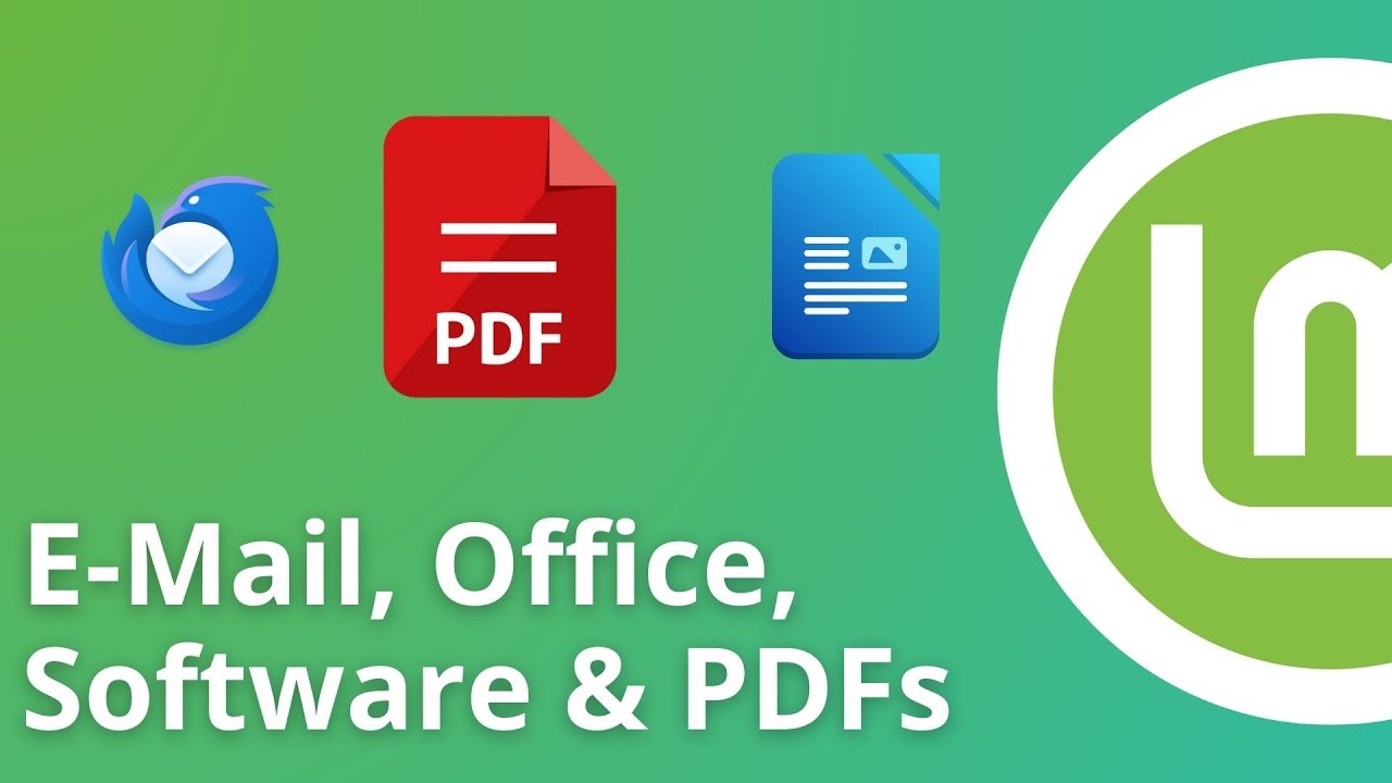 Office Software for Linux Mint - Emails, Office, PDFs & Software - Bye Windows 10! Part 3/5