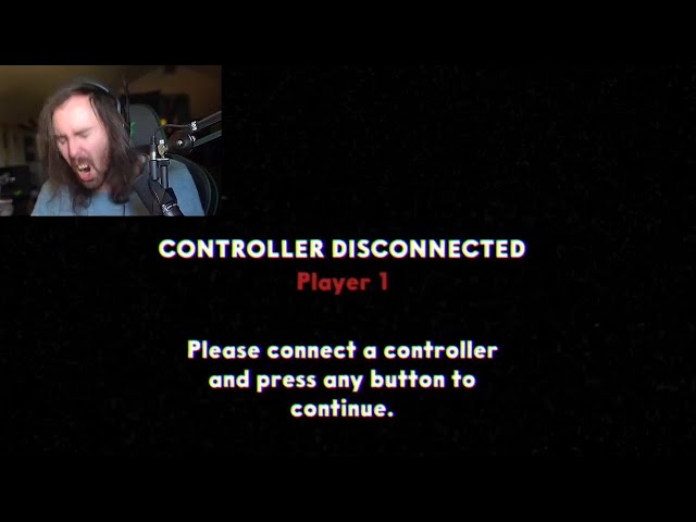 Asmongold breaks controller while playing Cuphead
