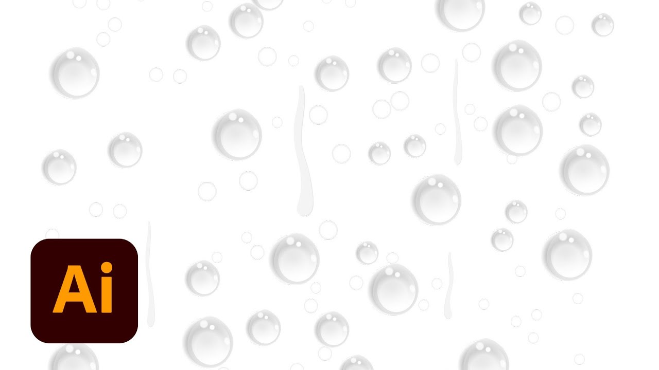 Illustrator Tutorial | How to Create Realistic Water Drops