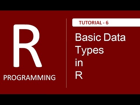 Data types in R Programming Language - Tutorial # 6