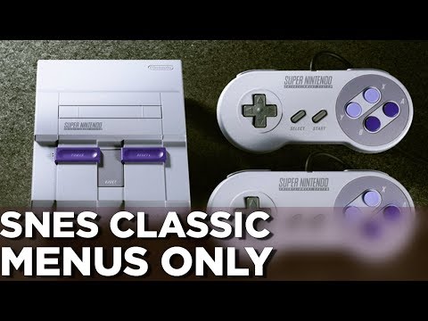 SNES Classic Edition – menu footage | My site