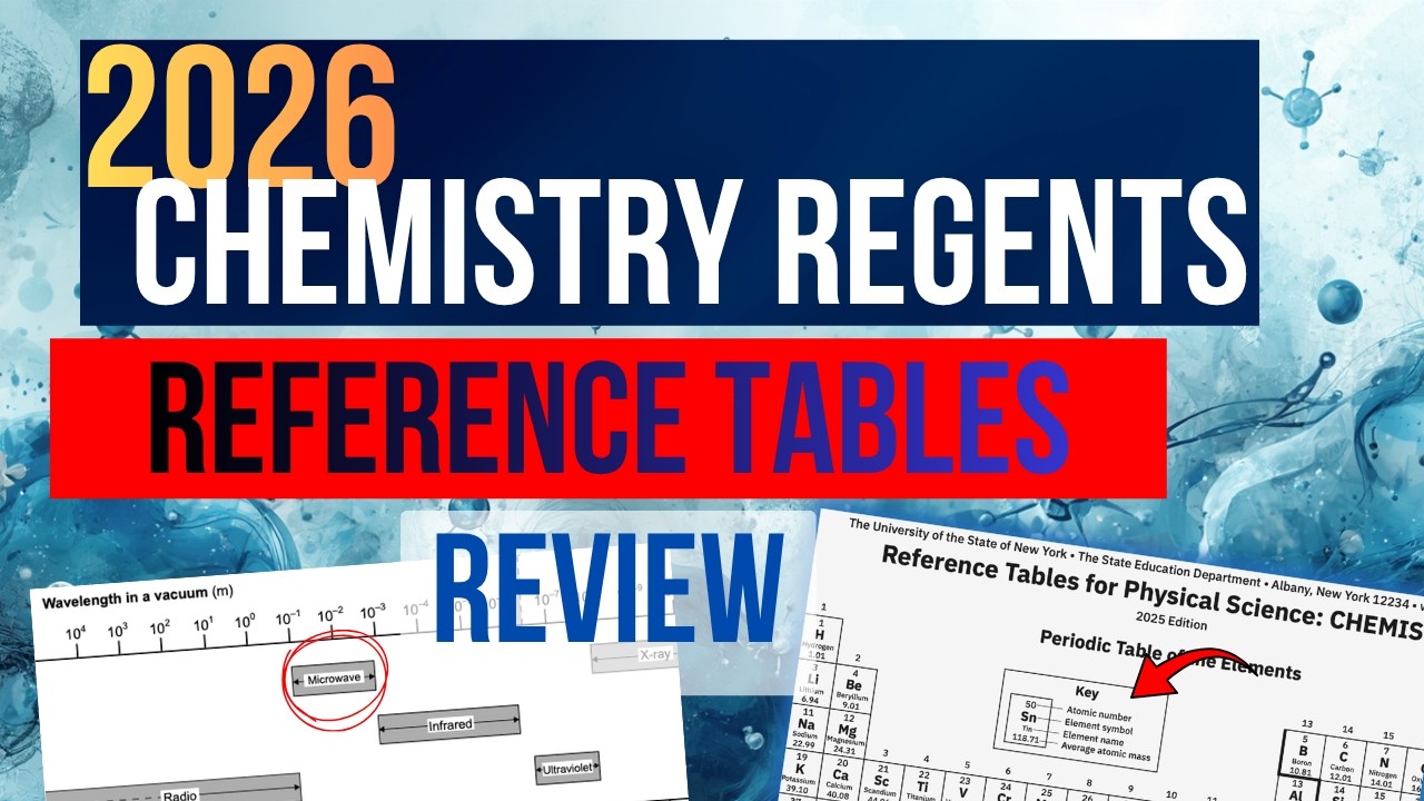 NYS Chemistry Regents 2026 Reference Tables Explained (2025 Version) - Full Review