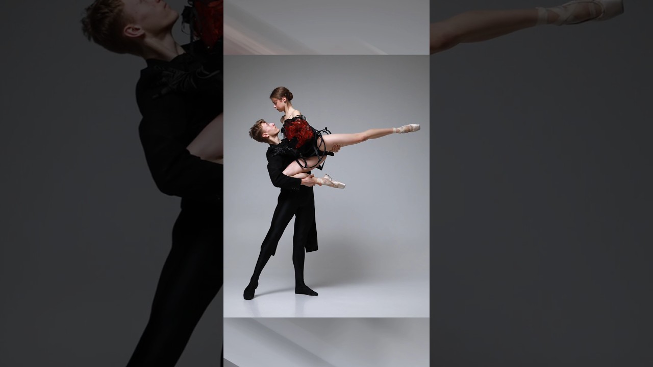 🇺🇦 Model poses for photoshoot📸 Ballet. Models Olga and Valera