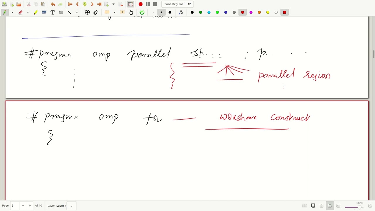 L13 OpenMP: synchronization directives, work sharing constructs, openmp library