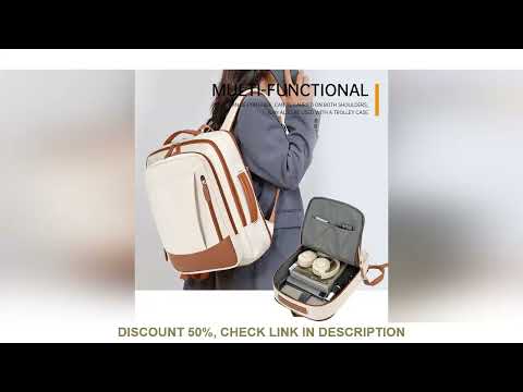 Backpack for Women 2025 New Simple Business Computer Backpack Outdoor Large Capacity Travel Bag Stud