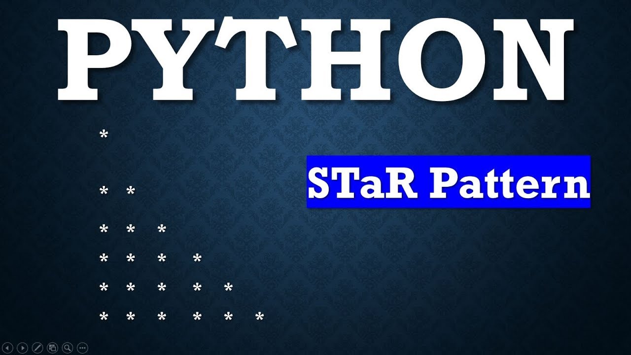 Python Pattern Programs - Printing Stars '*' in Right Angle Triangle Shape | Star Pattern
