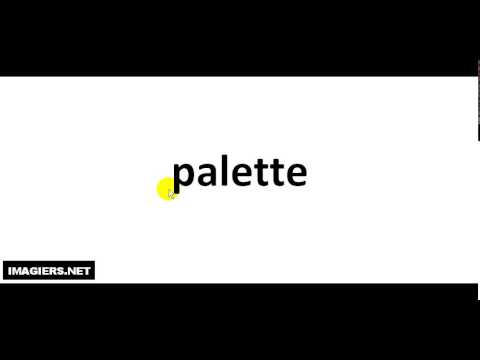 How to pronounce Palette