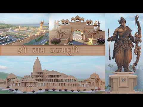 Bhavya Ayodhya Ram Mandir 3D Animation 3d walk through #ShivajiHomeDesign