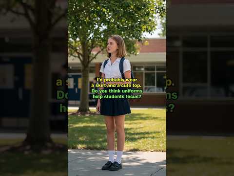 School uniforms #englishforbeginners #englishconversation #learnenglish #easyenglisheveryday