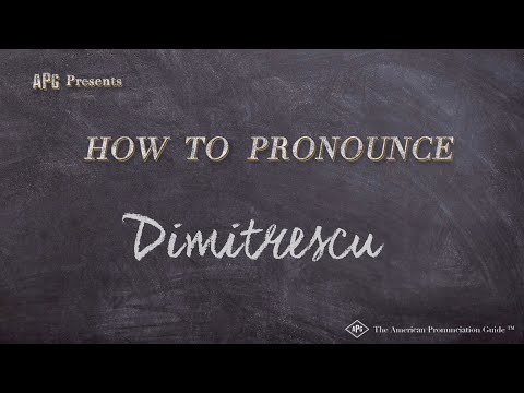 How to Pronounce Dimitrescu (Real Life Examples!)